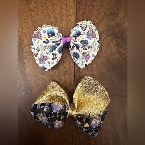Disney | Accessories | Disney World 5th Anniversary Bows | Poshmark
